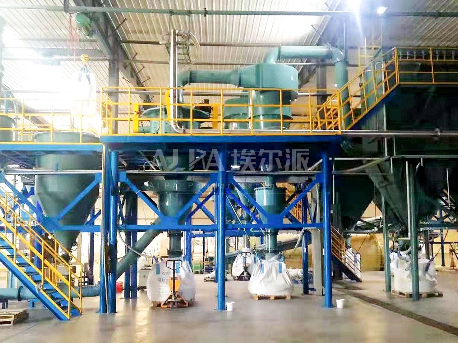 A mineral factory in Zhejiang calcium carbonate classifying and ball ...